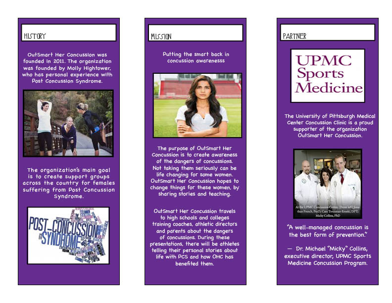 OutSmart Her Concussion – Nonprofit organization | Molly E. Hightower